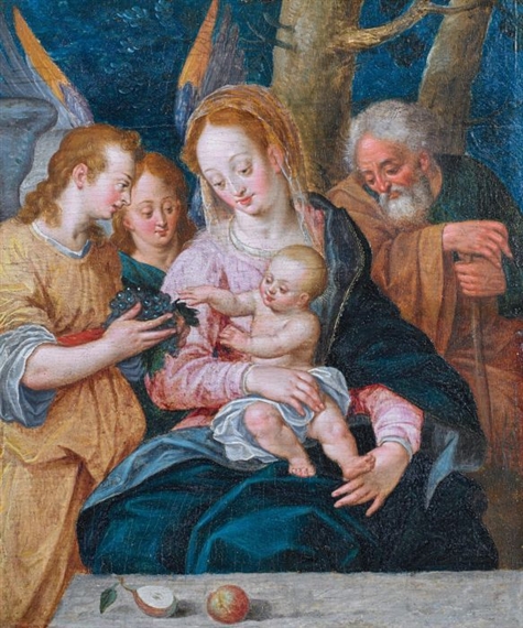 Prague School, 17th century | Holy Family with Angels | MutualArt