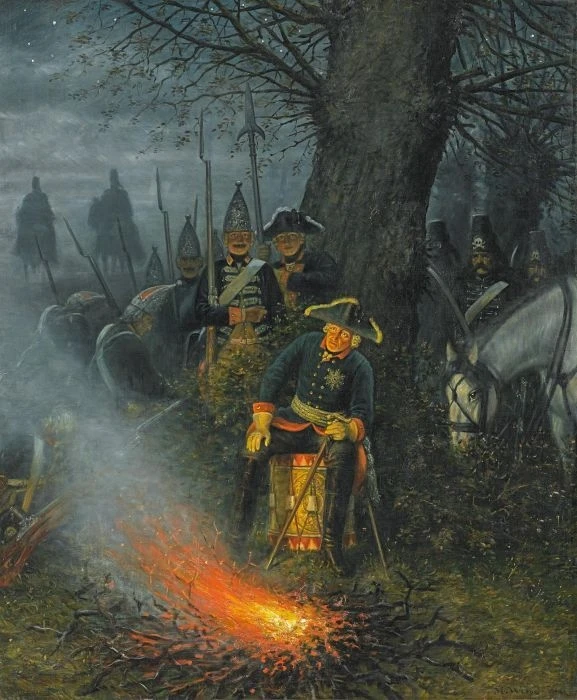 Max Wiese | Friedrich der Große vor der Schlacht bei Liegnitz 15. Aug ...