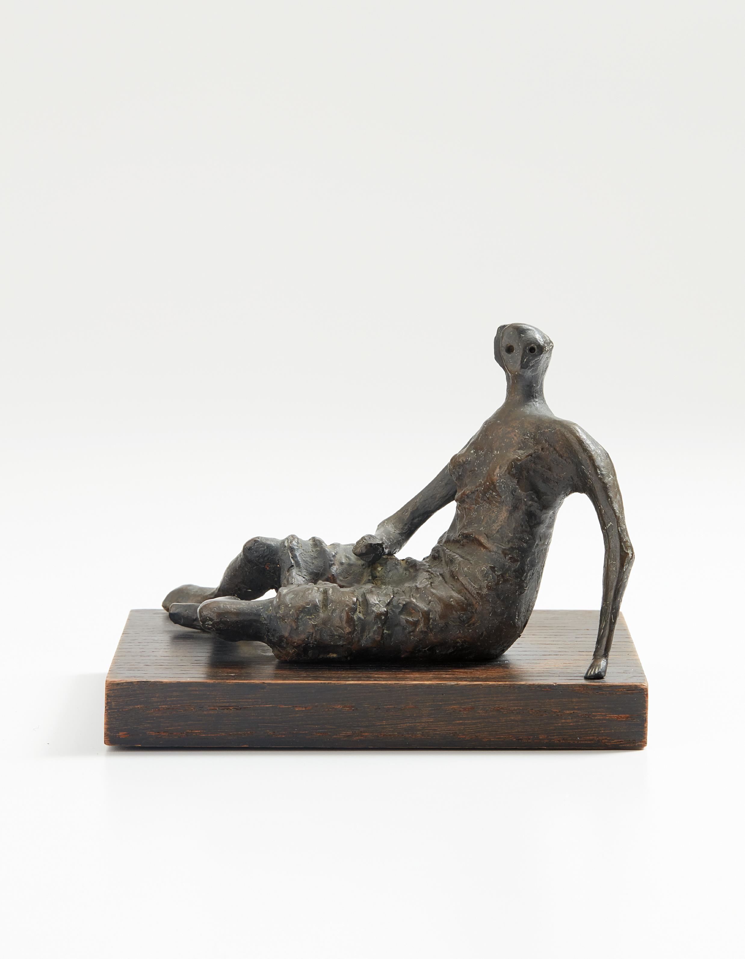 Henry Moore | Maquette for Draped Reclining Woman (1956) | MutualArt