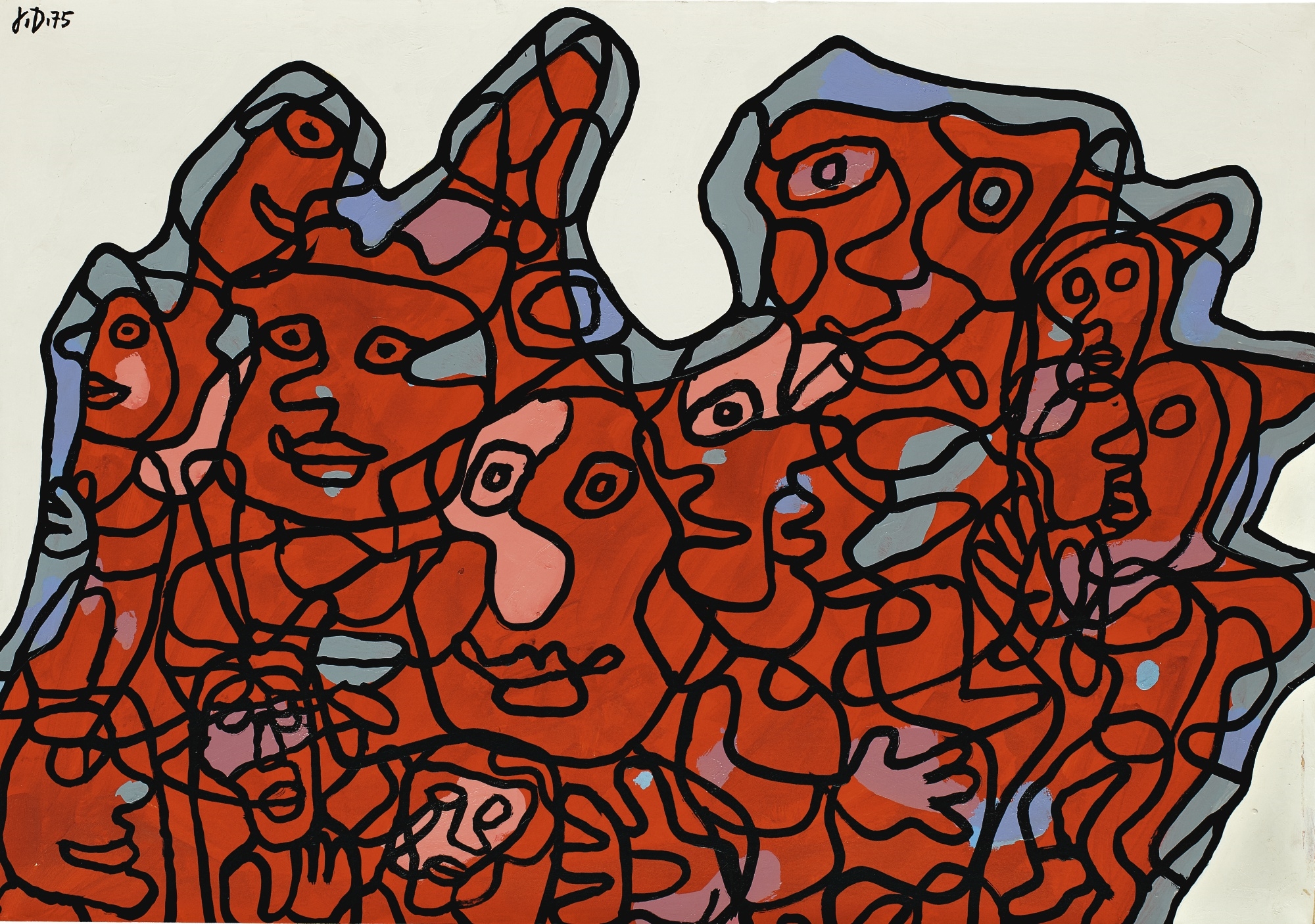 Jean Dubuffet | VACHE AUX DEUX ARBRES (1943) | MutualArt