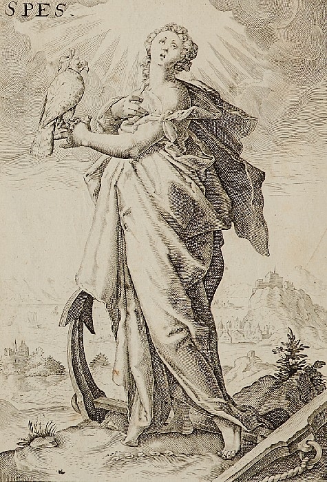 Jacob Matham | 2 works, Prudentia - Spes. (1595) | MutualArt