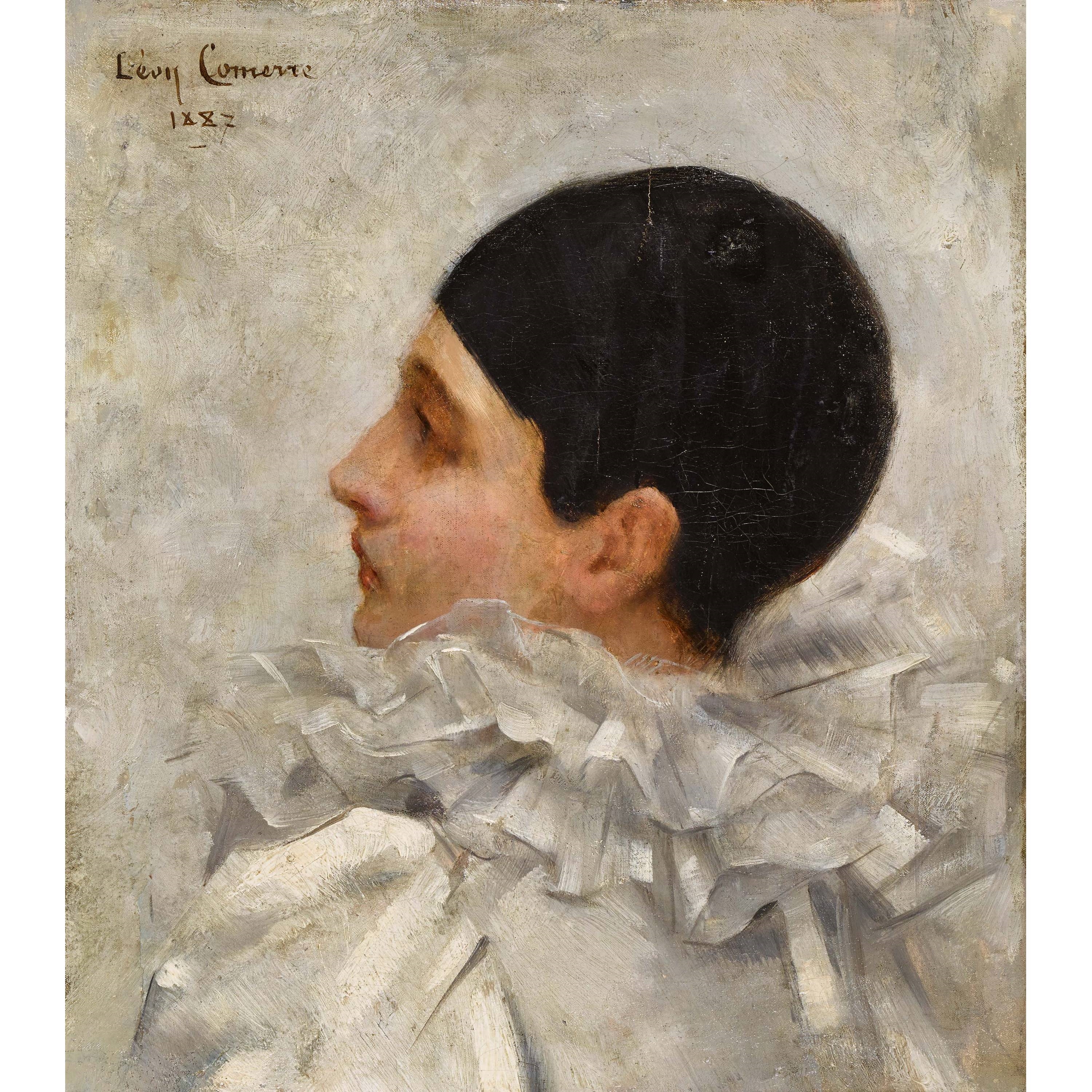 Léon Comerre | Pierrot. (1887) | MutualArt