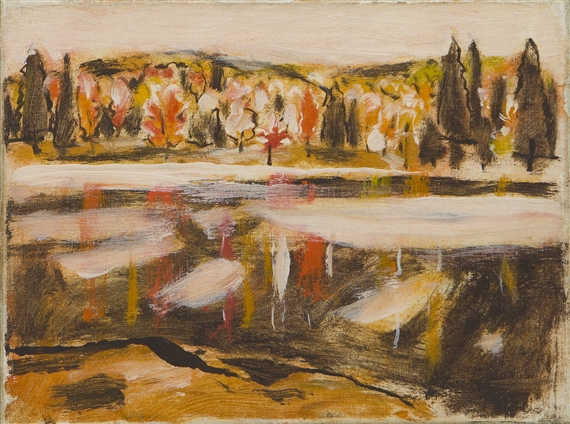 David B. Milne | Morning on the River (1945) | MutualArt