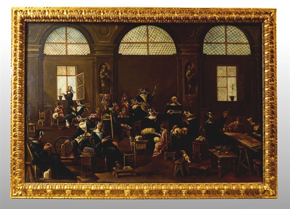 Giovanni Peruzzini | CONVENT WITH NUNS AT WORK | MutualArt