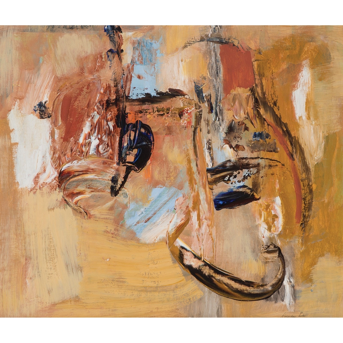 Alexandra Luke | Untitled Composition (1957) | MutualArt