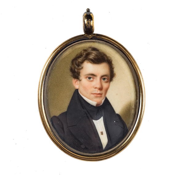John Wood Dodge | Portrait miniature Edward Torrey (1833) | MutualArt