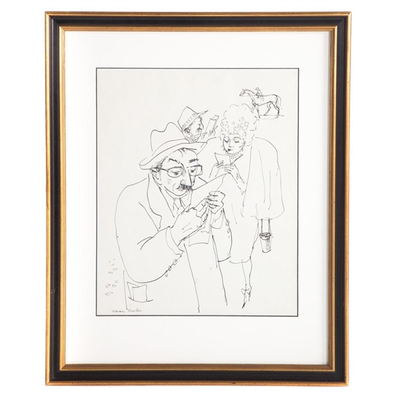 Aaron Sopher | Betting at the Track | MutualArt