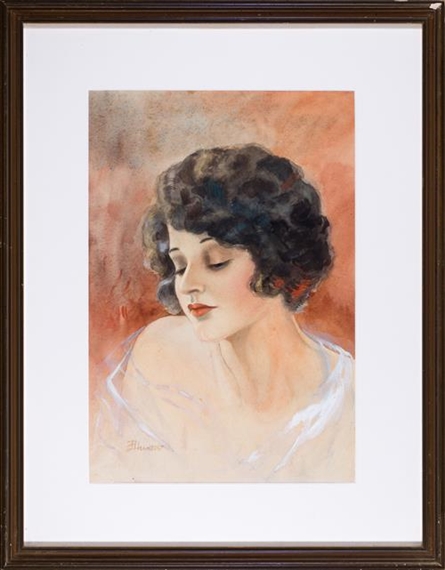 P Hunter | Portrait of a Female Muse | MutualArt