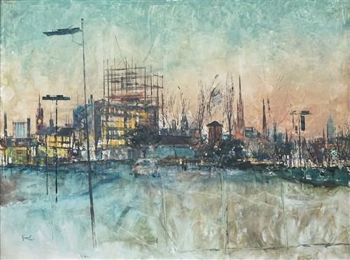 Charles Bush | Melbourne from the site of the new National Gallery ...