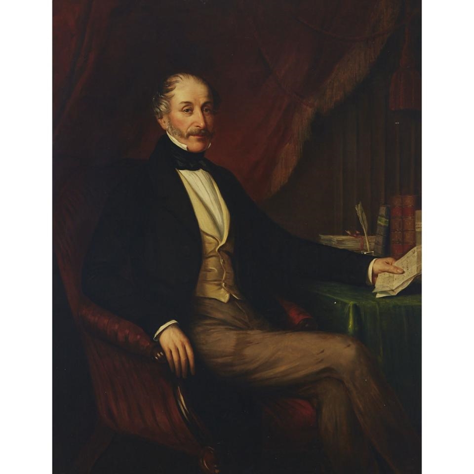 John Hayter | Portrait of William Alexander Mackinnon Seated Three ...