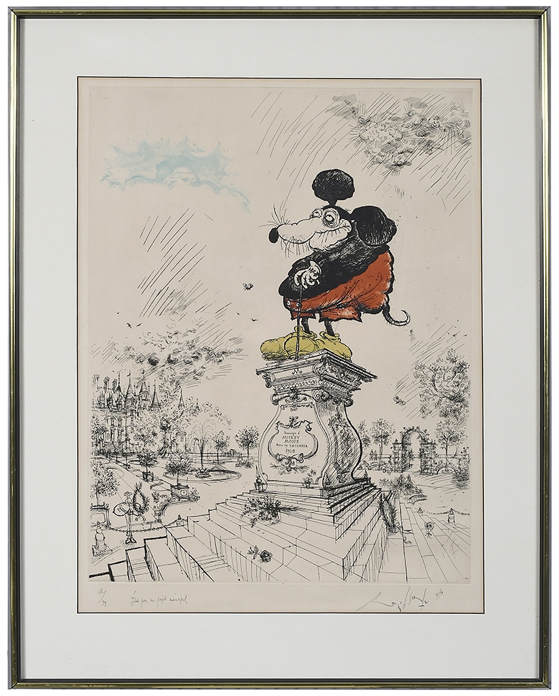 Ronald Searle | Études pour un projet municipal (Mickey Mouse) (1967 ...