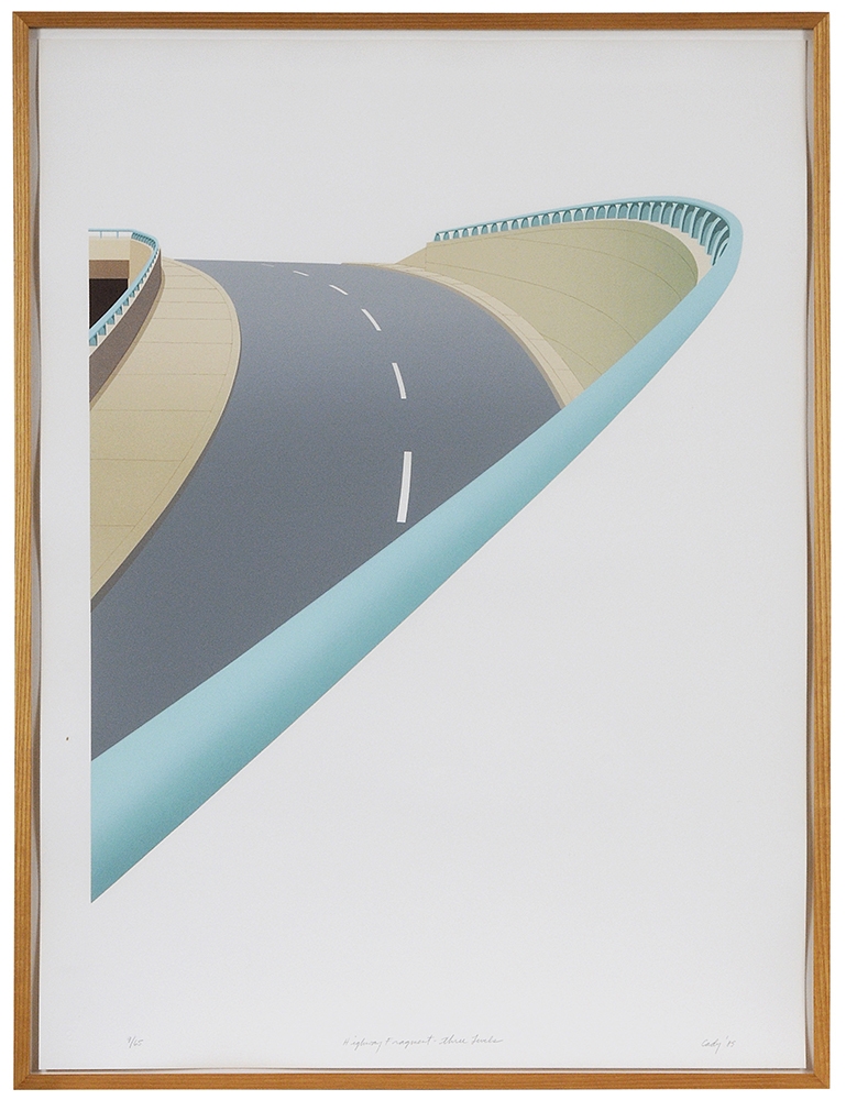 Sam Cady | Highway Fragment, Three levels (1985) | MutualArt