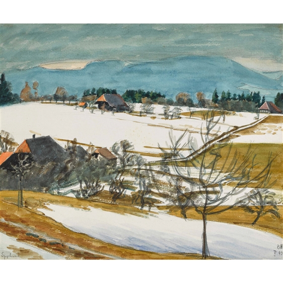 Bruno Hesse | Schneeschmelze. (1943) | MutualArt