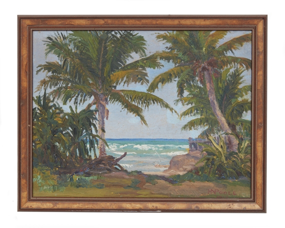 Horatio Nelson Poole | Hawaiian Coastal Scene (1917) | MutualArt