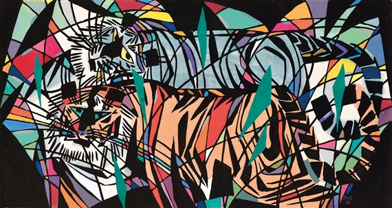 Li Fuyuan | Two Tigers (2004) | MutualArt