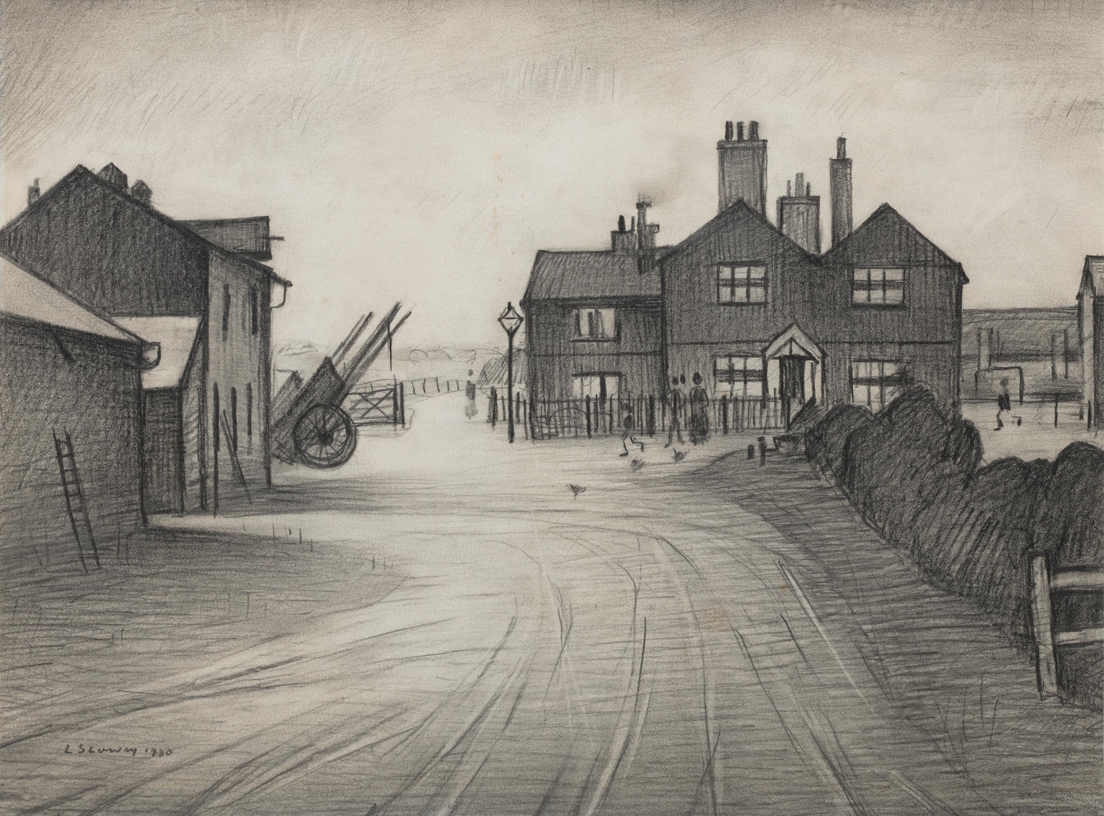 Laurence Stephen Lowry | Ardens Farm, Swinton (1930) | MutualArt