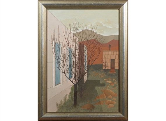 Adalie Margulies Brent | Bare Trees Behind the Buildings | MutualArt
