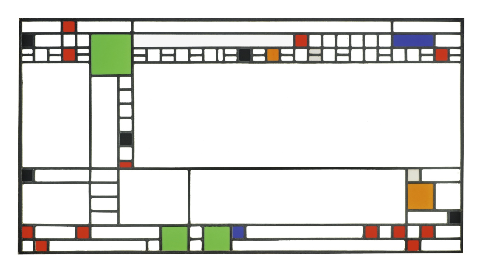 Frank Lloyd Wright | CLERESTORY WINDOW FROM THE AVERY COONLEY PLAYHOUSE ...