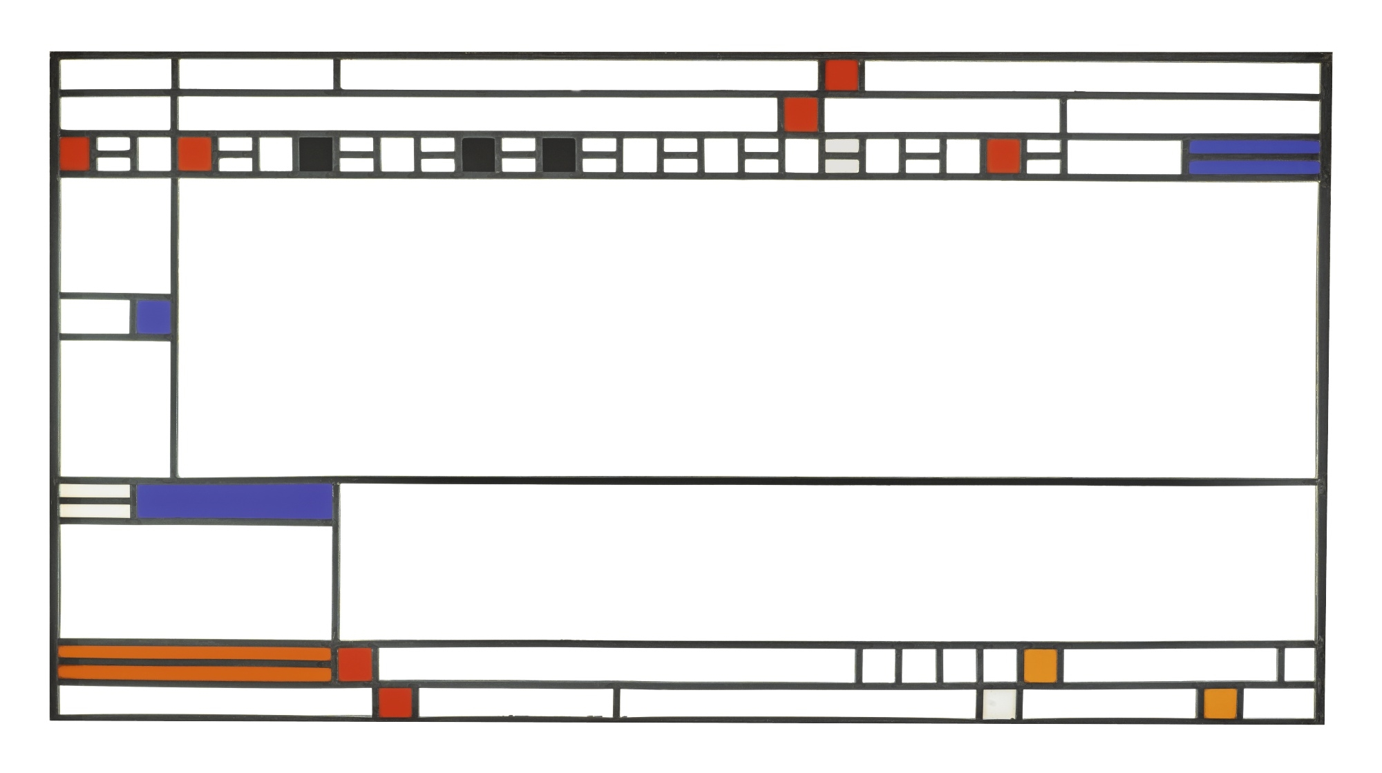 Frank Lloyd Wright | CLERESTORY WINDOW FROM THE AVERY COONLEY PLAYHOUSE ...