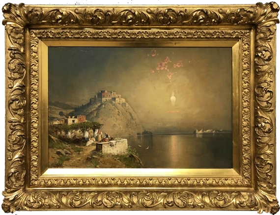 George Washington Nicholson | Italian coastal scene | MutualArt