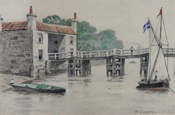 Walter Greaves | Old Putney Bridge | MutualArt