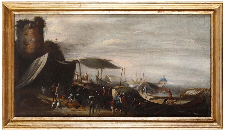 Agostino Tassi | A port scene | MutualArt