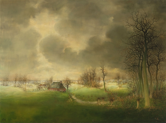 Leo Piron | A view of Nukerke | MutualArt