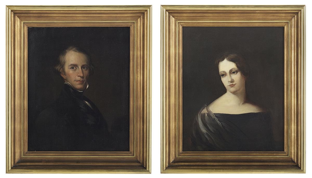 Joseph Henry Bush | 2 Works: Portrait of Anna Monroe Pindell, Portrait ...