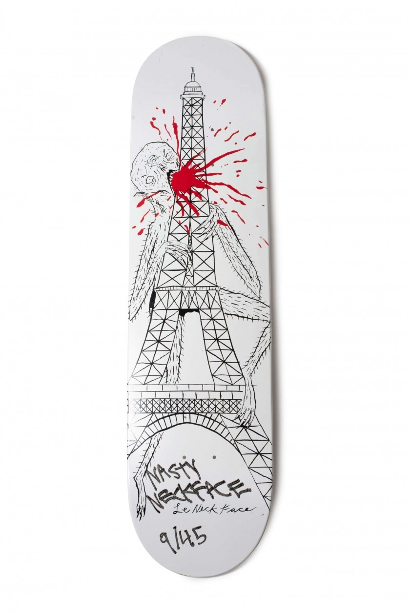 Neck Face | Planche de skateboard (2011) | MutualArt