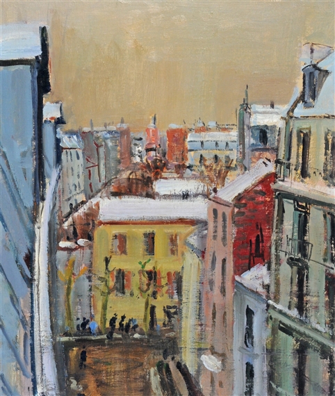 Rudolf Zender | Roofs of Paris (1952) | MutualArt