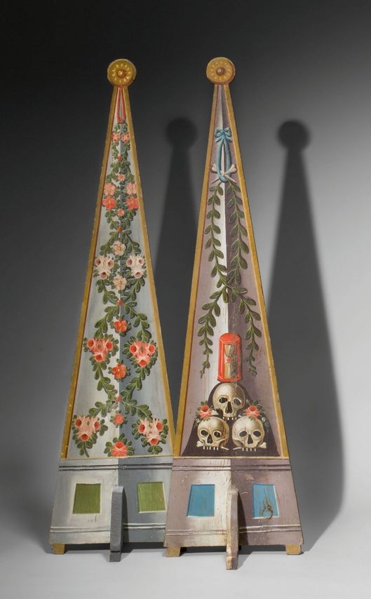 German School, 18th Century | A pair of pyramids – funeral decoration ...