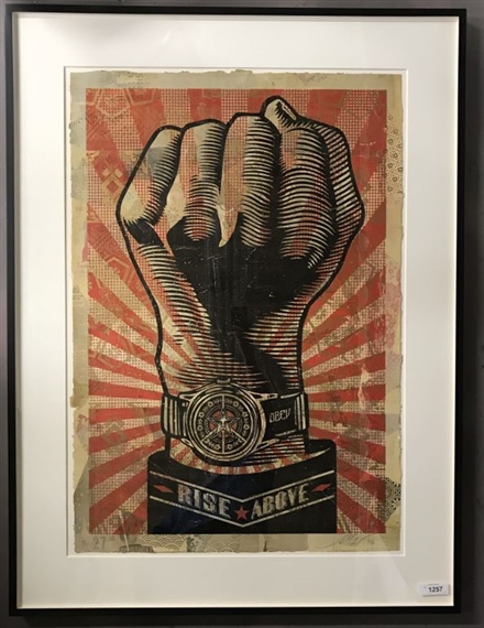 Shepard Fairey | Rise Above Fist (2006) | MutualArt