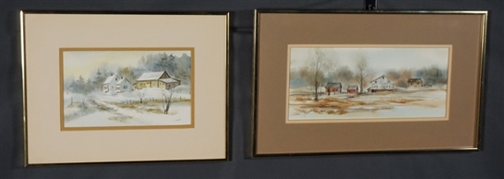 Carol Sebold | 2 Works: Winter scenes | MutualArt