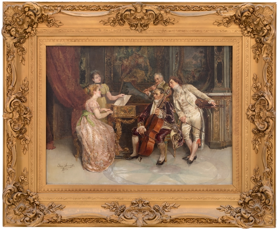 Ettore Simonetti | Classical Interior Scene | MutualArt