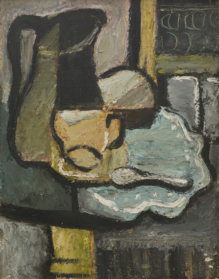 Leonard French | Still Life with Jug (Circa 1948) | MutualArt