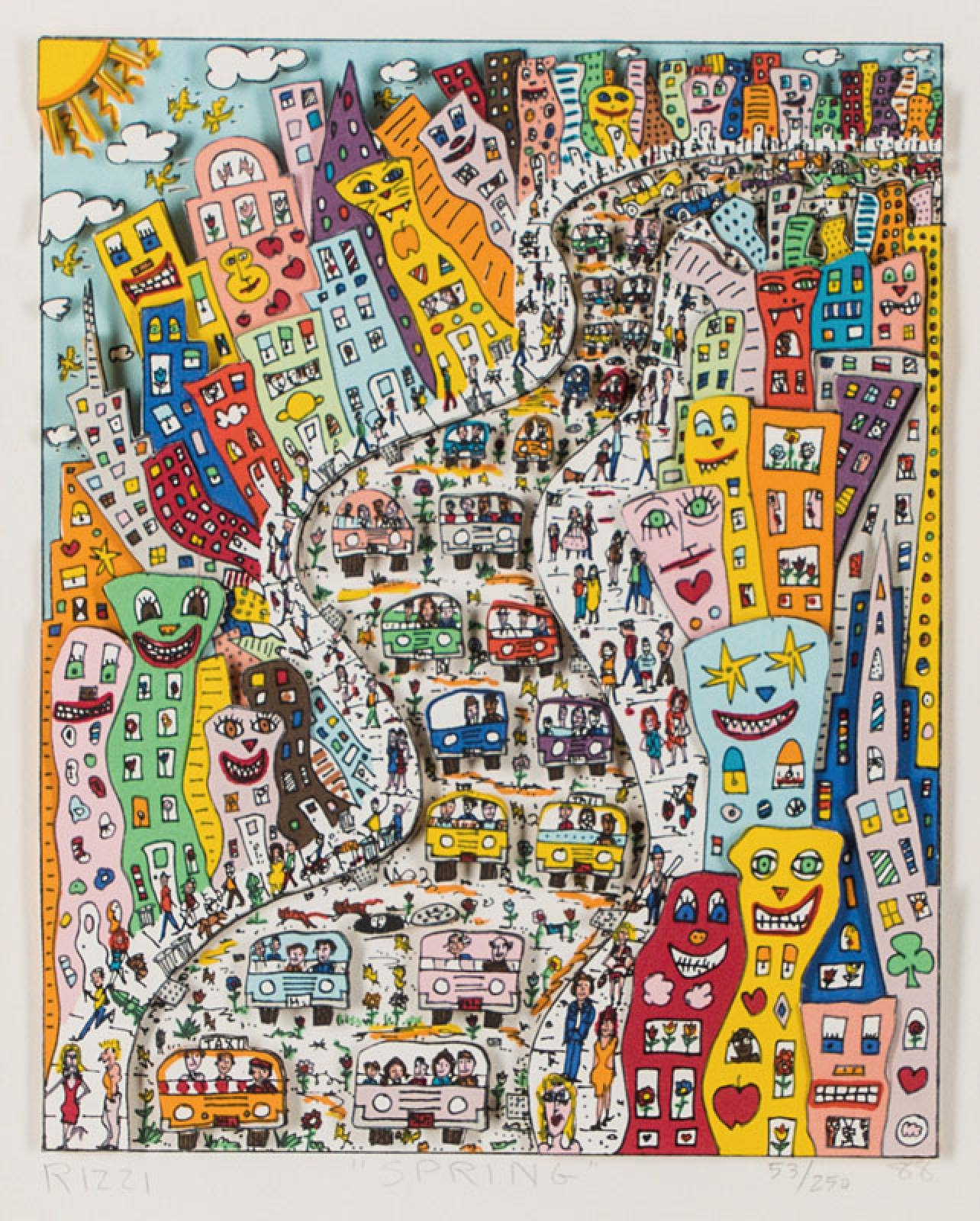 James Rizzi | Spring (1988) | MutualArt