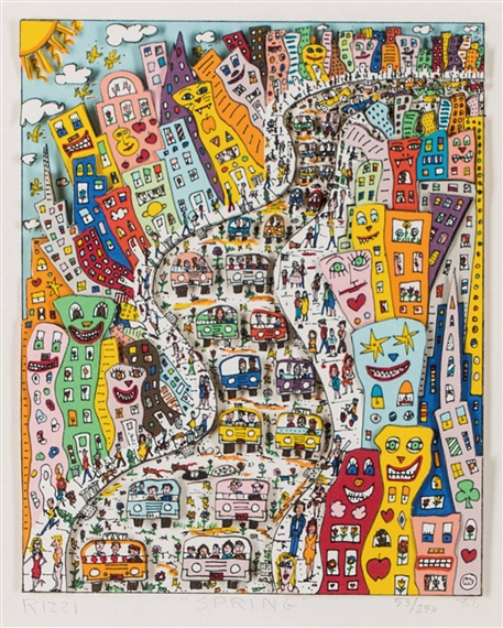 James Rizzi | Spring (1988) | MutualArt