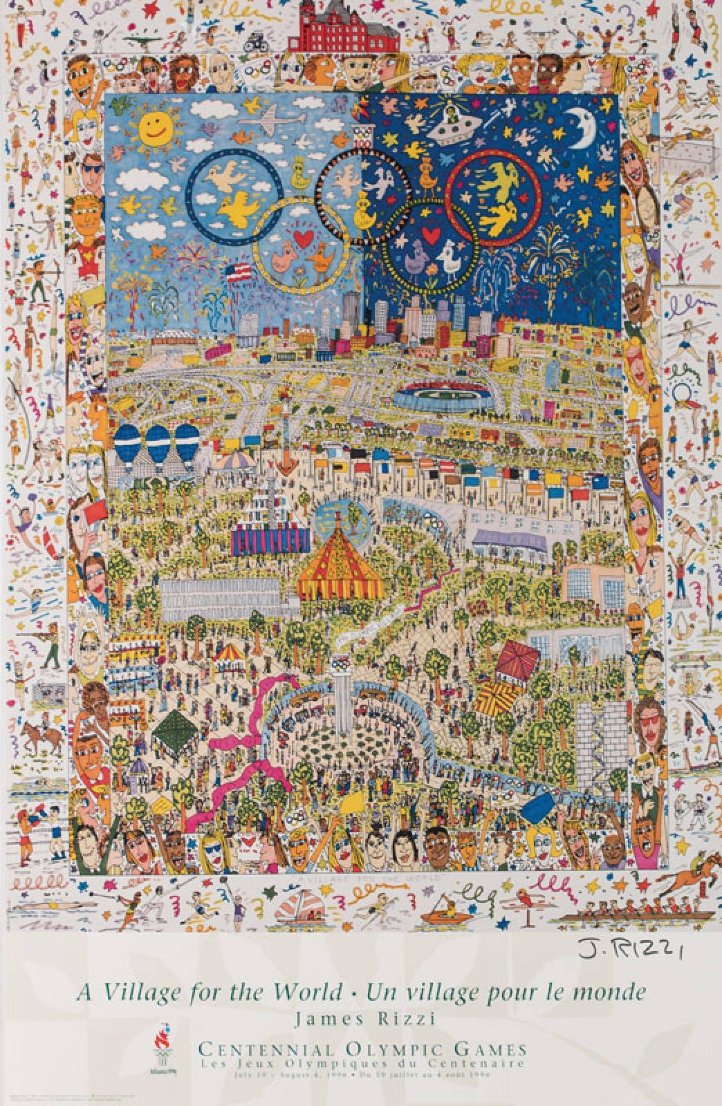 James Rizzi | Poster for Olympia Atlanta 1996 | MutualArt