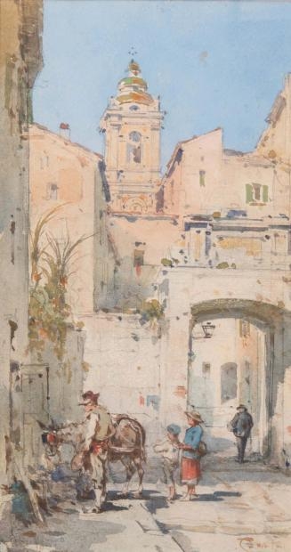 Emmanuel Costa | Rue animée en Italie | MutualArt