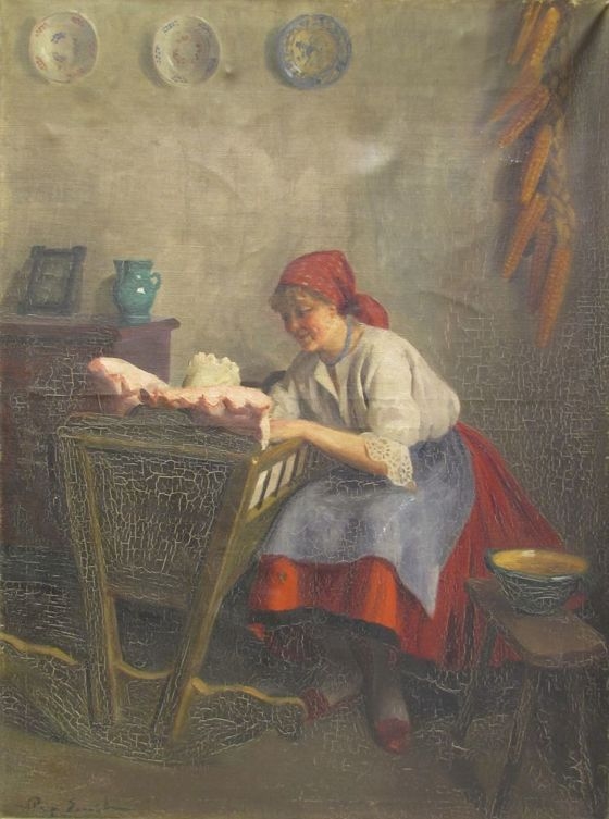 Emil Pap | Reading a letter | MutualArt