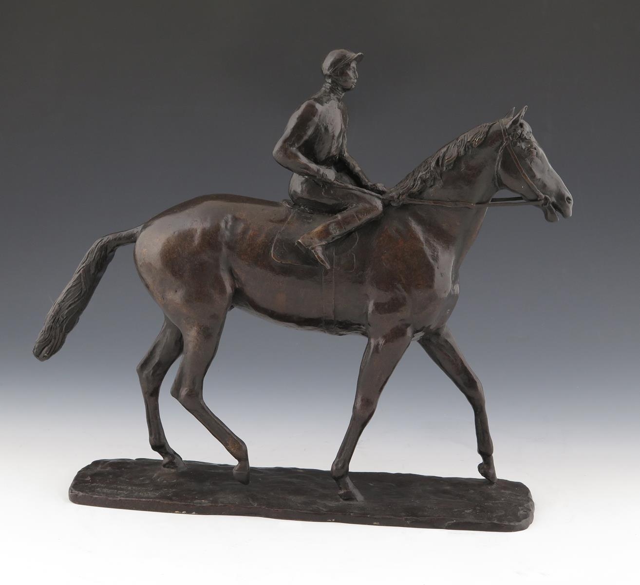 John Rattenbury Skeaping | Equestrian sculpture with a jockey up (1977 ...