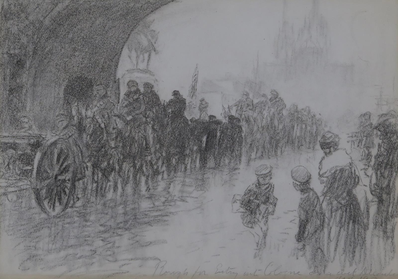 Gilbert Joseph Holiday | 29th Division crossing the Hohenzollern Bridge ...