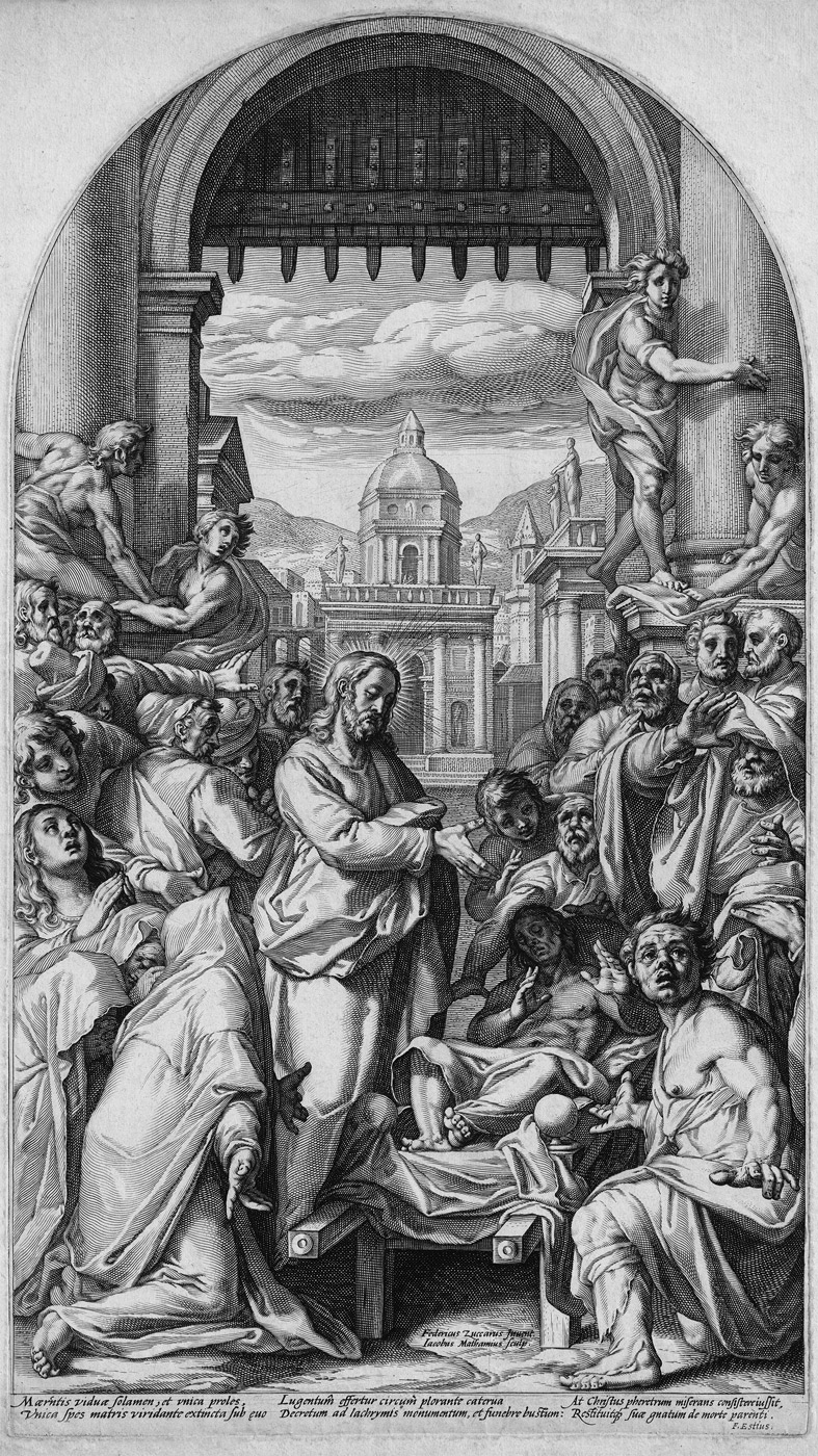 Jacob Matham | Christus erweckt den toten Sohn der Witwe von Naïn ...