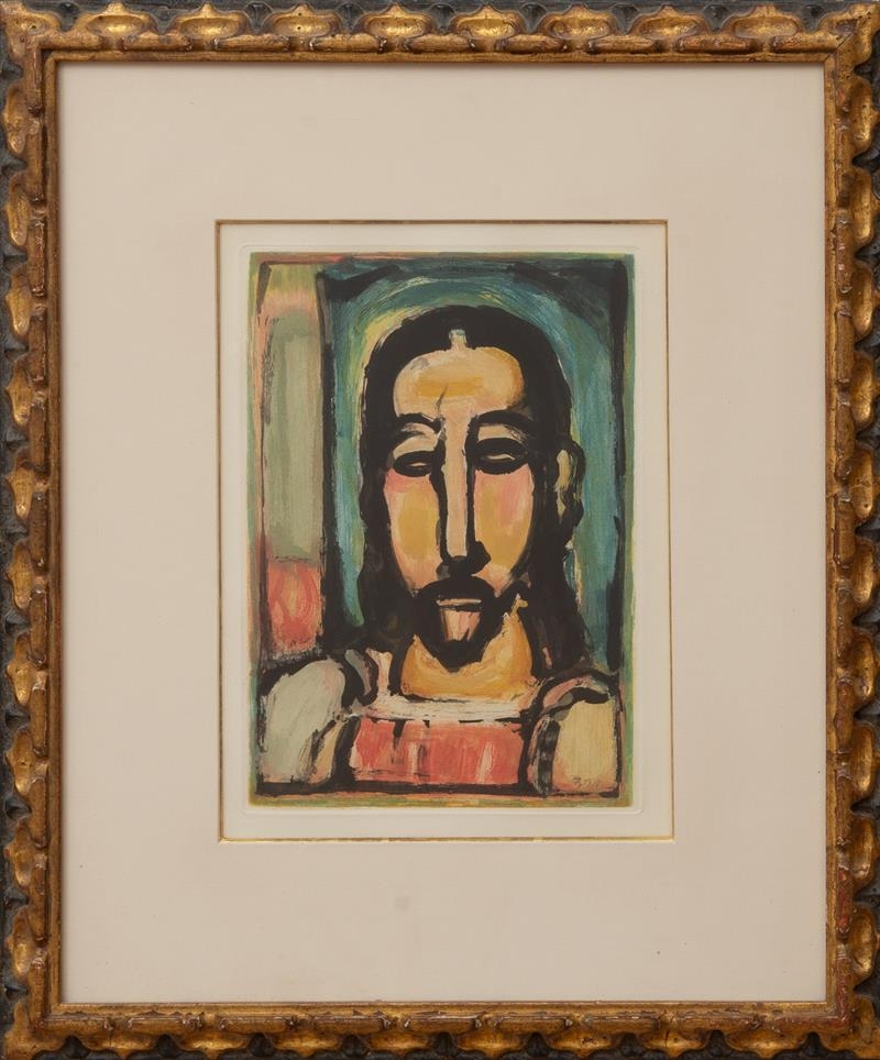 Georges Rouault | Christ de Face, from Les Fleurs du Mal (1938) | MutualArt