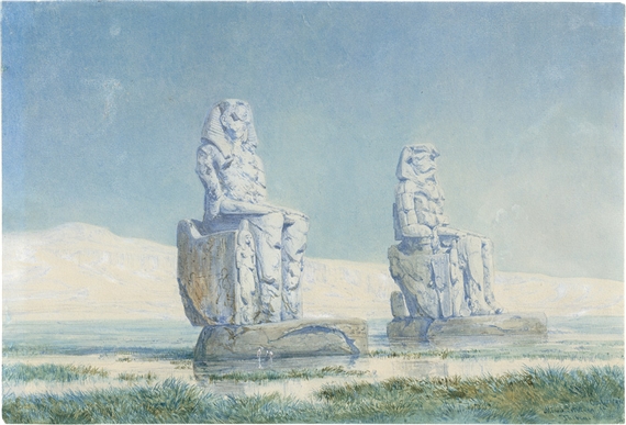 Friedrich Otto Georgi | Die Memnonstatuen von Theben | MutualArt