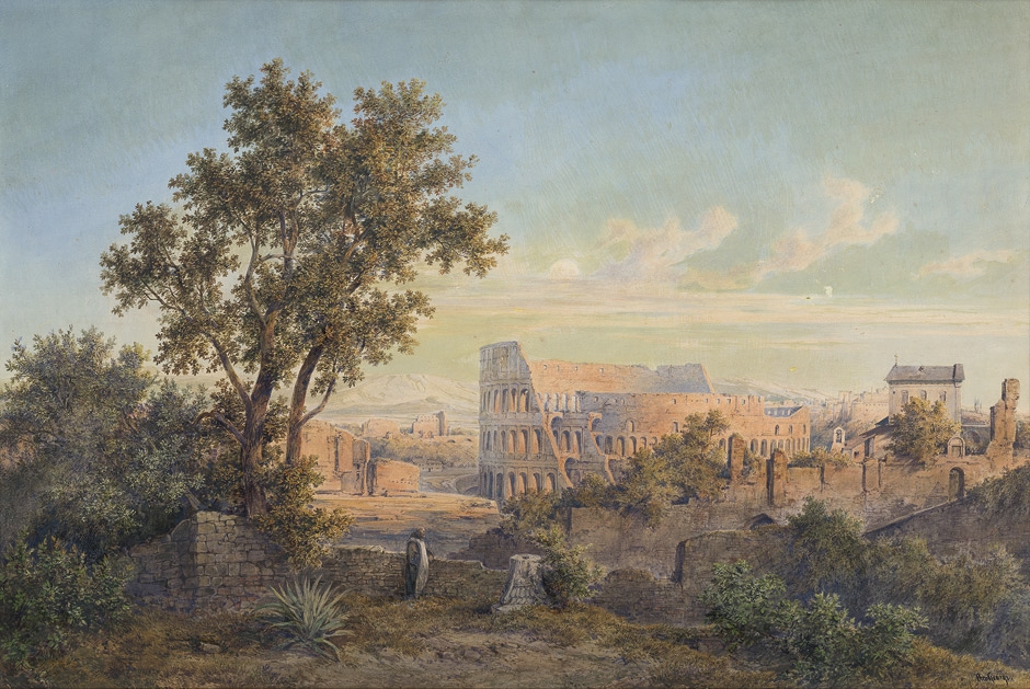 Friedrich Otto Georgi | Blick auf das Kolosseum im Abendlicht | MutualArt