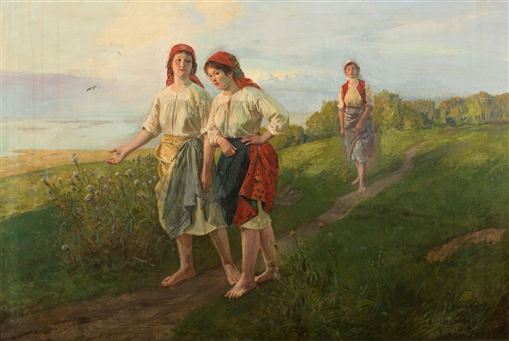 Antoni Piotrowski | Na Wsi (1917) | MutualArt