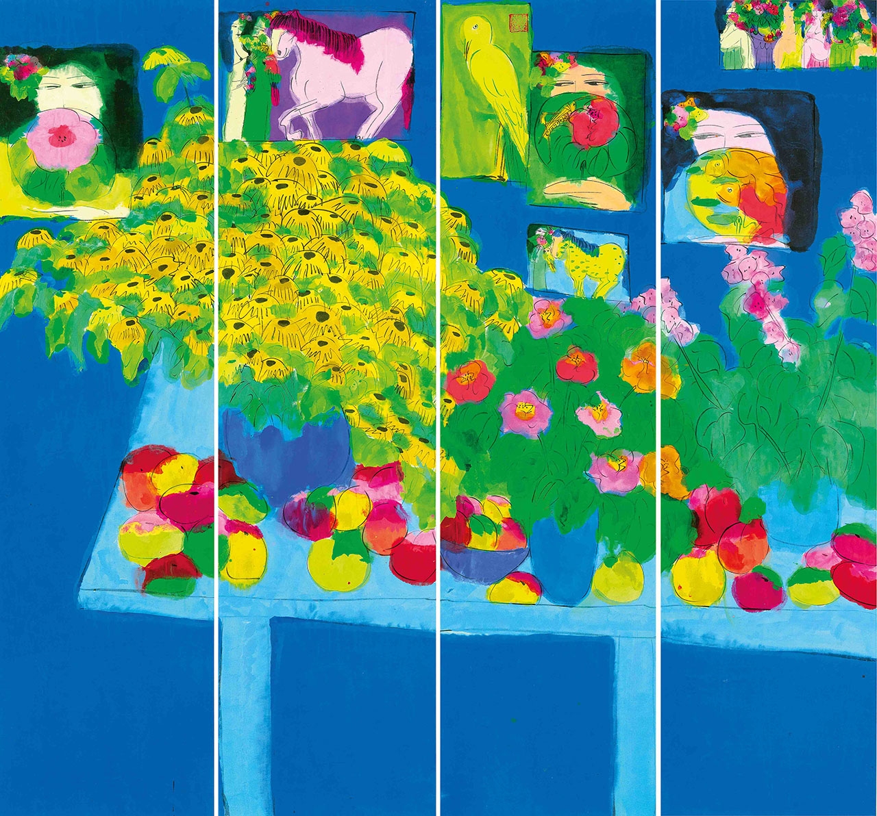 Walasse Ting | 230 Walasse TING (Chinese-American, 1929 - 2010) Lady ...