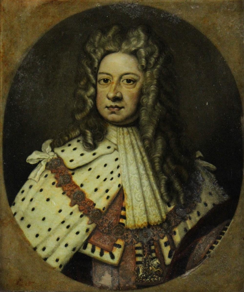 Godfrey Kneller | KING GEORGE I along with PRINCE LEOPOLD MOURNING ...