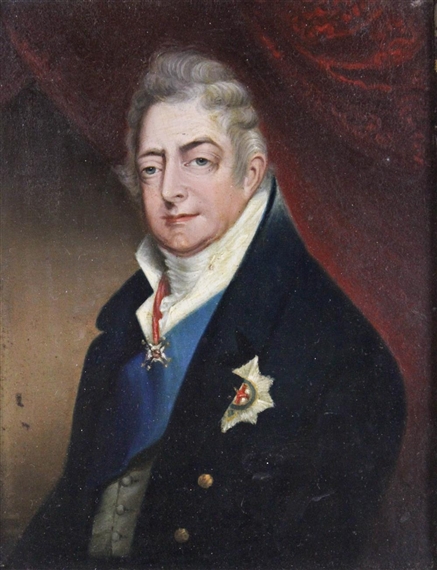 British School, 19th Century | PORTRAIT OF KING GEORGE IV together TWO ...